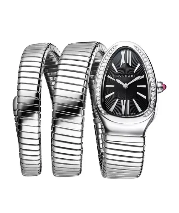 BVLGARI Serpenti Tubogas And Diamond Watch - Stainless Steel