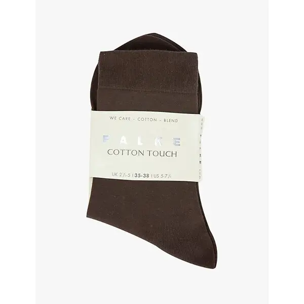 Falke Cotton-blend Crew Socks - 5233 Dark Brown