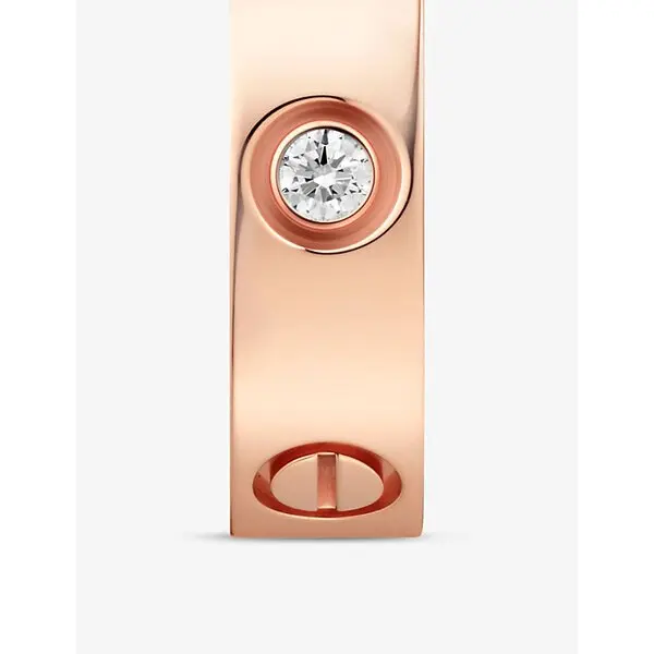 Cartier Love 18ct And Diamond Wedding Ring - Rose Gold