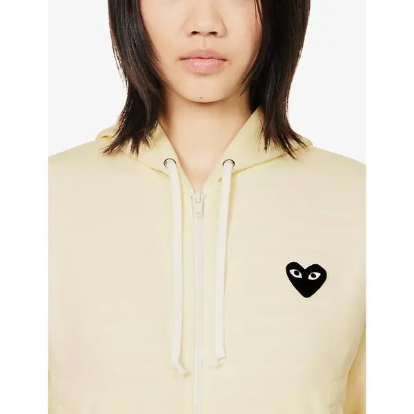 Play Comme Des Garcon Comme Des Garçons Play Big Heart Logo Hoody - Ivory