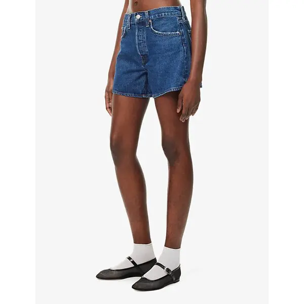 AGOLDE Parker High-rise Denim Shorts - Enamour