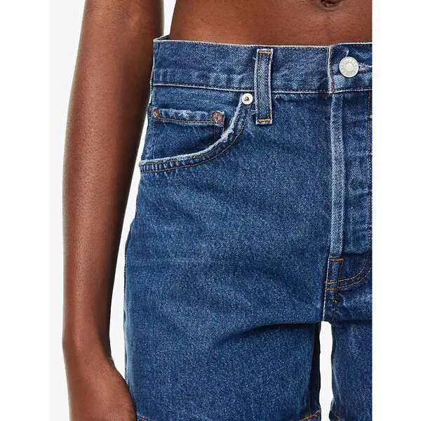 AGOLDE Parker High-rise Denim Shorts - Enamour