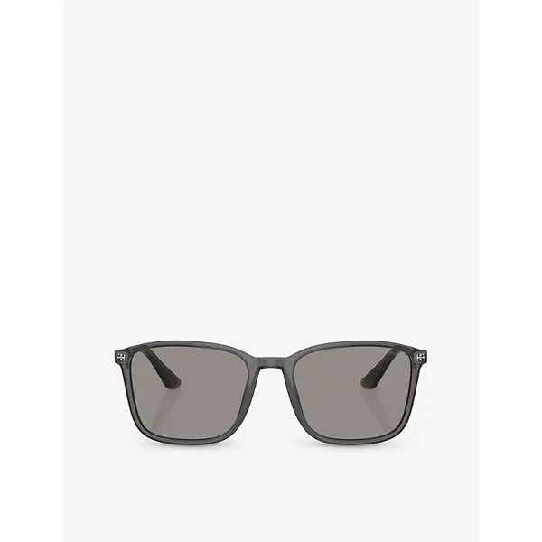 Giorgio Armani Ar8197 Square-frame Sunglasses - Grey
