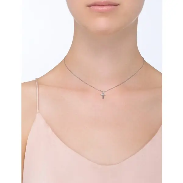 Cartier Symbols Diamond Cross Necklace