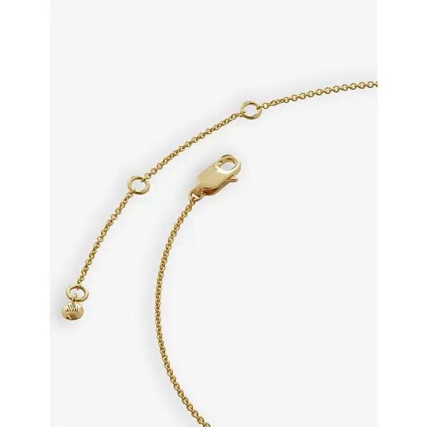Monica Vinader Letter Pendant Necklace - Gold