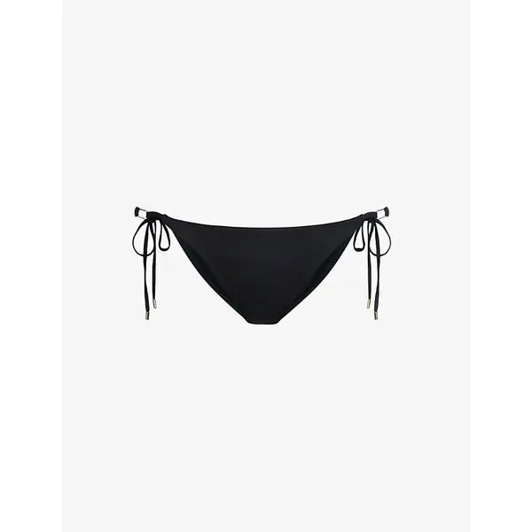 Melissa Odabash Cancun Self-tie Bikini Bottom - Black