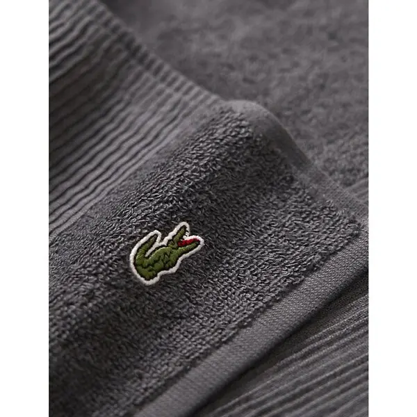 Lacoste Casual Logo-embroidered Cotton 90cm X 150cm - Orange
