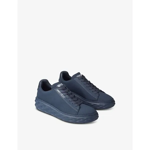 JIMMY CHOO Diamond Leather Low-top Trainers - V Navy
