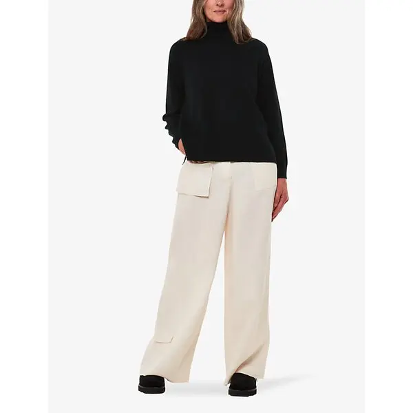 Whistles Relaxed-fit Cashmere Jumper - Black