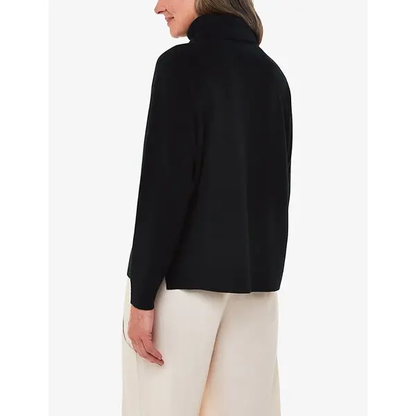 Whistles Relaxed-fit Cashmere Jumper - Black