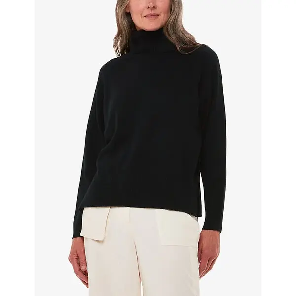 Whistles Relaxed-fit Cashmere Jumper - Black