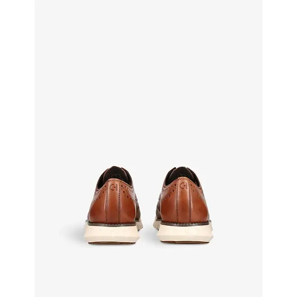 Cole Haan Zerøgrand Wingtip Leather Oxford Shoes - Tan