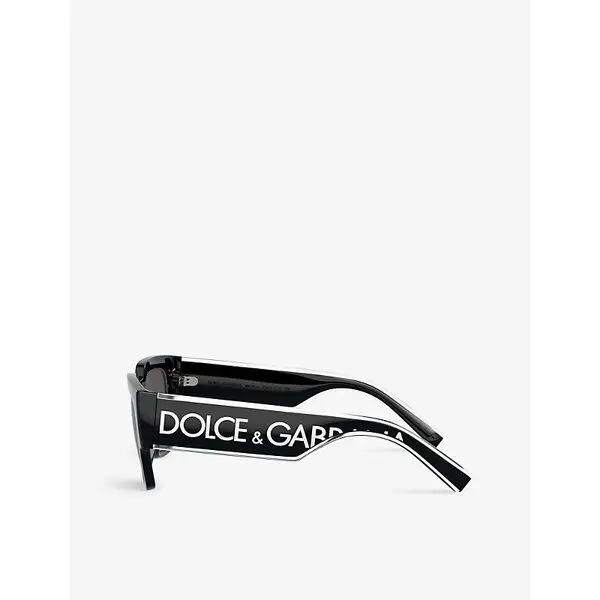 Dolce & Gabbana Dg6184 Square-frame Sunglasses - Black