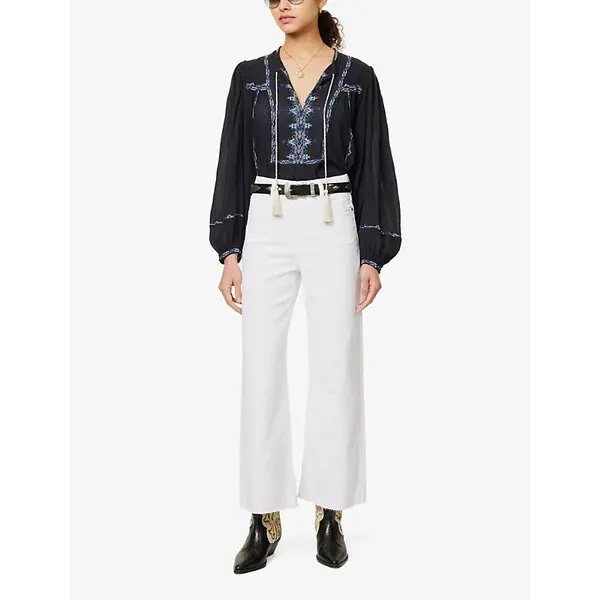 Paige Vanessa Ankle Wide-leg Jeans - Crisp White