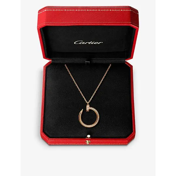 Cartier Juste Un Clou Diamond Pendant Necklace - Rose Gold