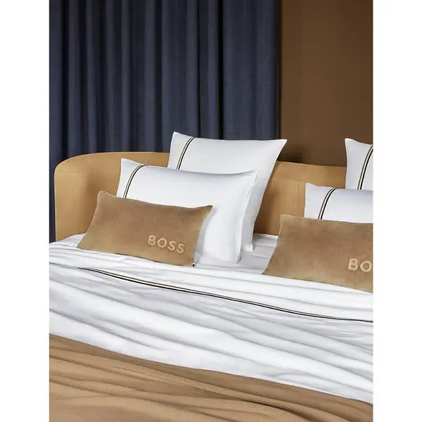 BOSS B-linea Contrast-piping Cotton Duvet Cover