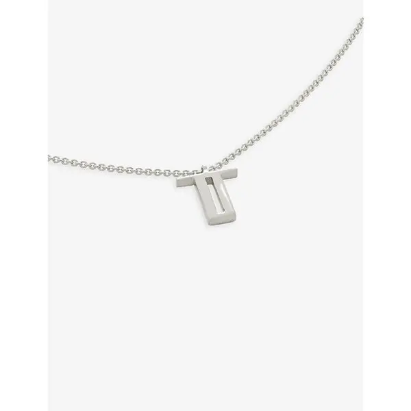 Monica Vinader Letter-charm Pendant Necklace - Sterling Silver