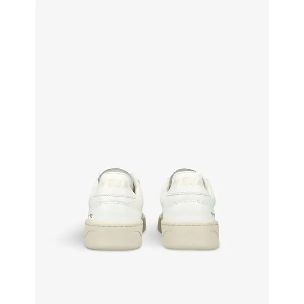 VEJA V-90 Logo-embroidered Low-top Leather Sneakers - White