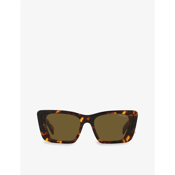 PRADA  Butterfly Tortoise Shell Print Sunglasses Prada Tortoise Shell Frame Gradient Tint Butterfly  main image 4
