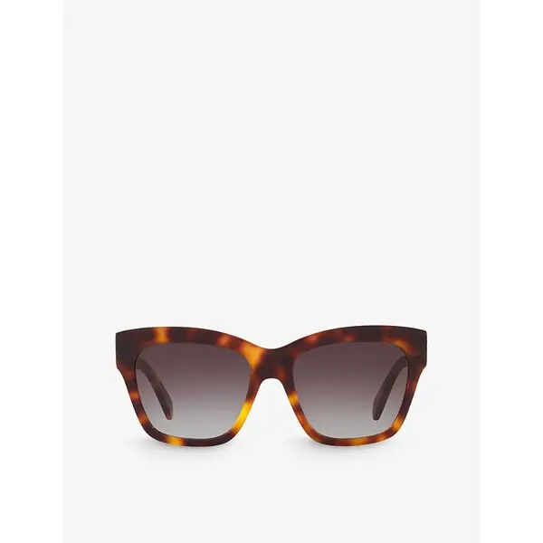 Celine Cl000403 Triomphe Irregular-frame Sunglasses - Brown
