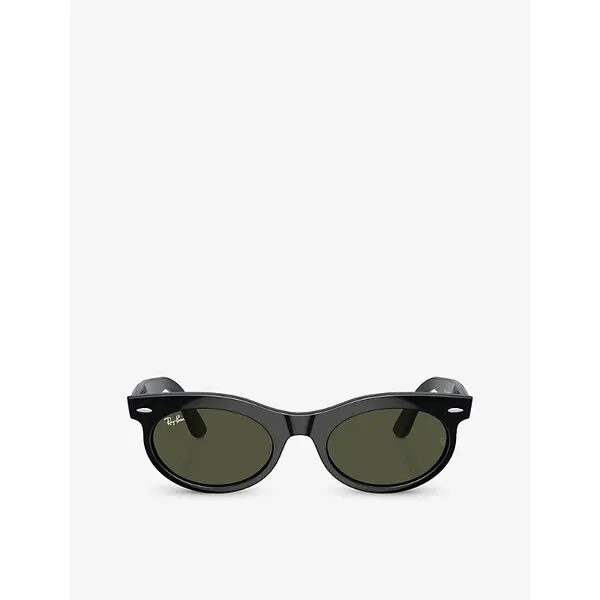 Ray-ban Wayfarer Oval Sunglasses - Black