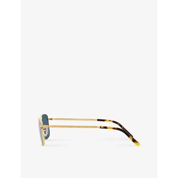 Ray-ban Rectangle Metal Sunglasses - Gold