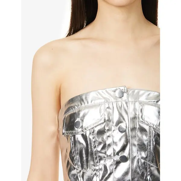 amy lynn silver dress Amy Lynn London Baby Doll Metallic Mini Dress