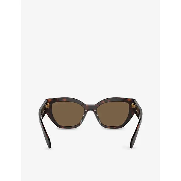 Prada Pr A09s Butterfly-frame Sunglasses - Brown