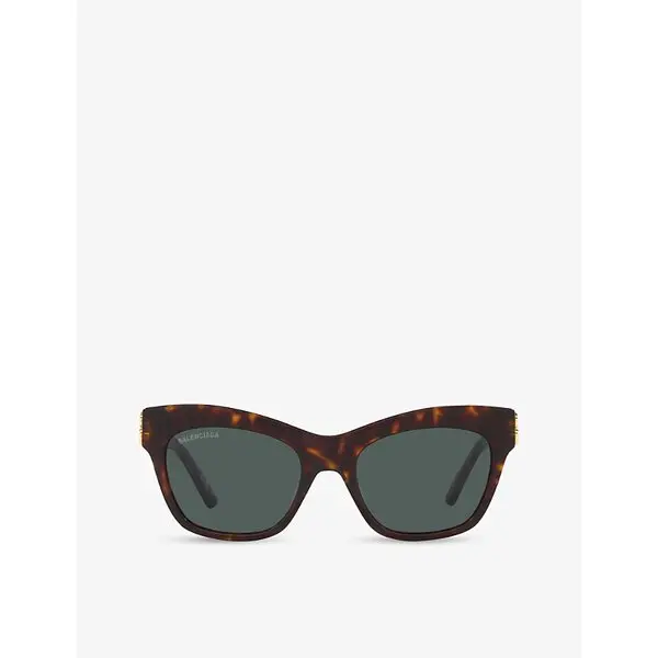 Balenciaga Bb0132s Cat-eye Sunglasses - Brown