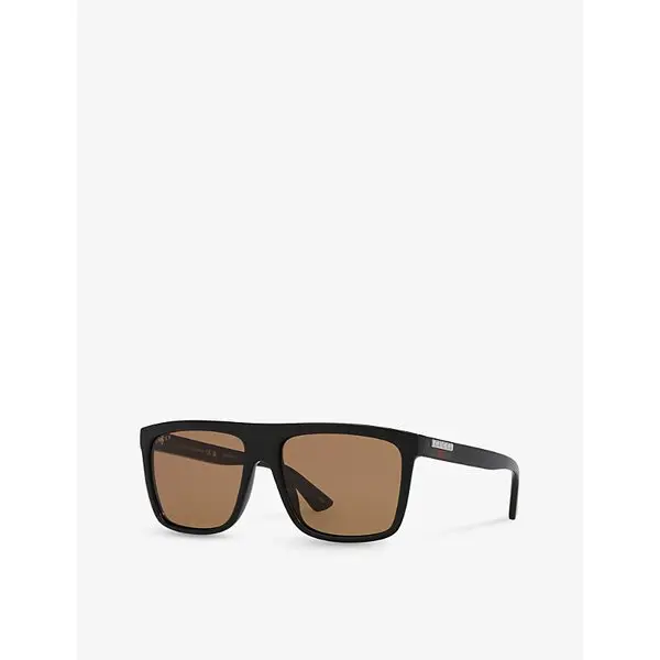 Gucci Gg0748s Rectangle Sunglasses