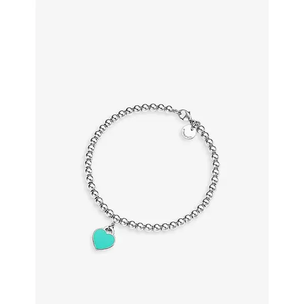 Tiffany & Co. Return To Sterling And Enamel Bracelet - Silver