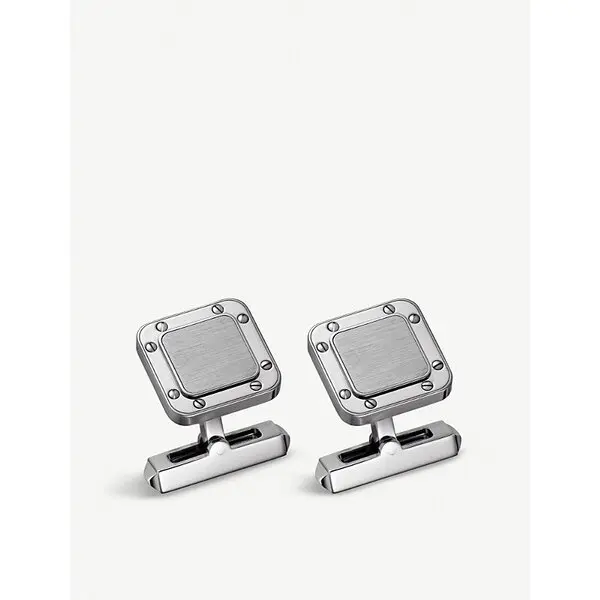 CARTIER Santos De Sterling Silver Cufflinks - One-color