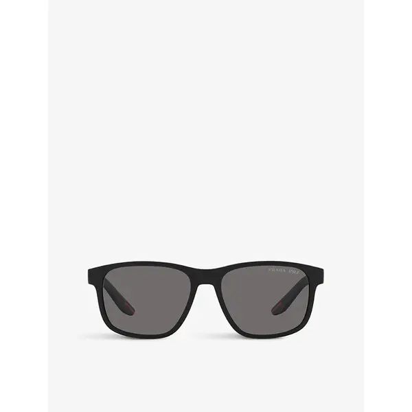 Prada Ps 06ys Pillow-frame Sunglasses - Black