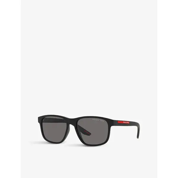 Prada Ps 06ys Pillow-frame Sunglasses - Black