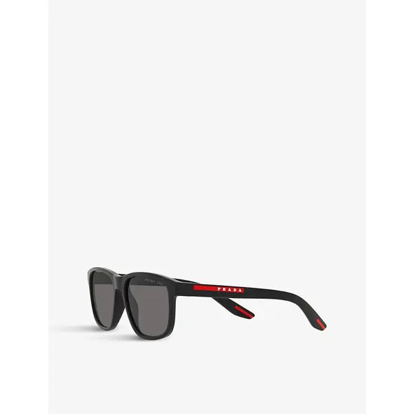 Prada Ps 06ys Pillow-frame Sunglasses - Black