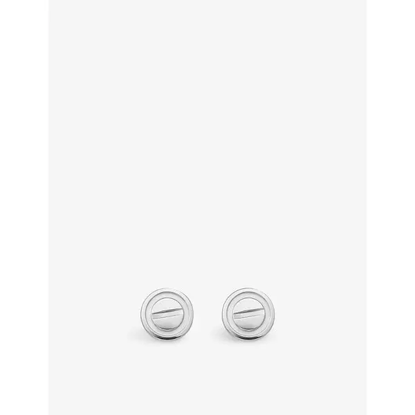 CARTIER Love 18ct Stud Earrings - White Gold