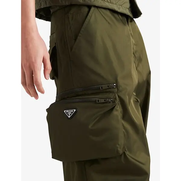 Prada Re-nylon Relaxed-fit Recycled-nylon Cargo Trousers