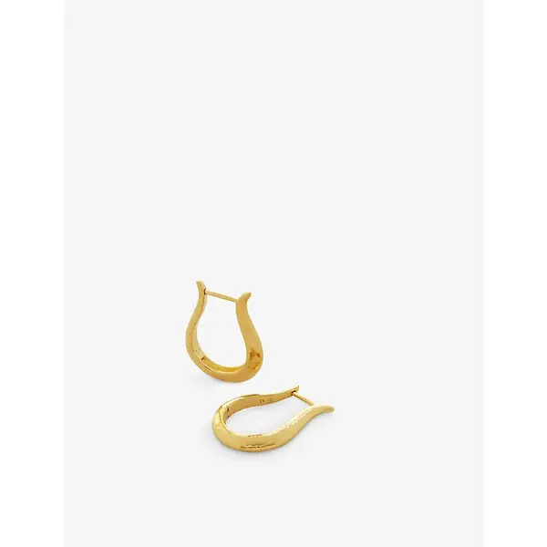 Monica Vinader Lyre Hoop Earrings - Gold