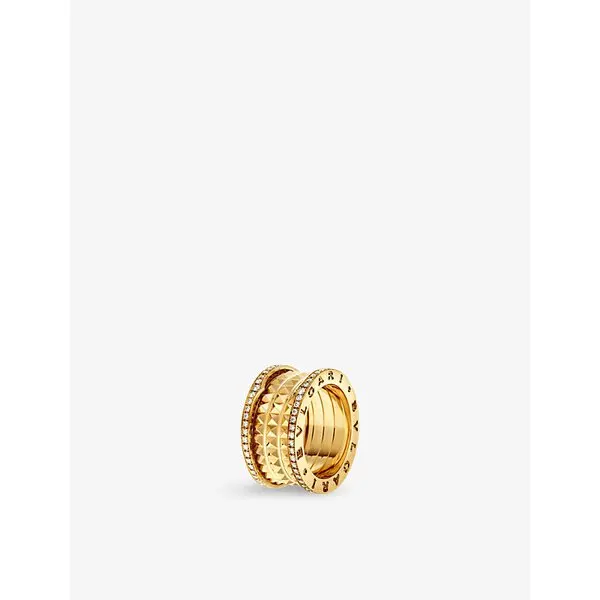 BVLGARI B.zero1 Rock 18ct Yellow-gold And Diamond Ring - Yellow Gold