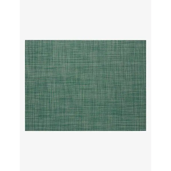CHILEWICH Basketweave Mini Vinyl Placemat 36cm X 48cm - Ivy