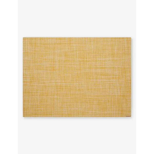 CHILEWICH Basketweave Mini Vinyl Placemat 36cm X 48cm - Ochre
