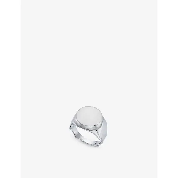 LA MAISON COUTURE Biiju Sunlight 925 Sterling Signet Ring - Silver