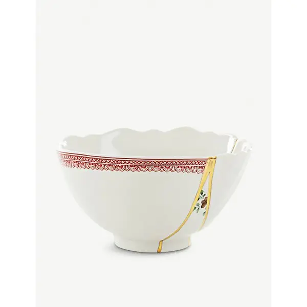 SELETTI Kintsugi N1 Porcelain And 24ct Gold Bowl 15.2cm - One-color