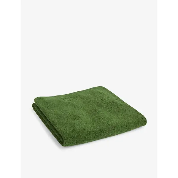 HAY Mono Logo-embossed Cotton Bath Towel - Matcha