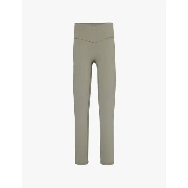ADANOLA Ultimate Wrap-over Workout Leggings - Olive Green