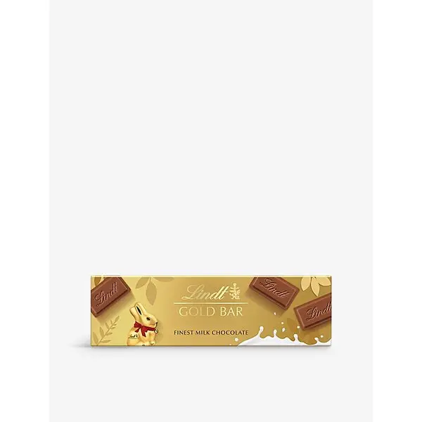 LINDT Gold Bar Milk Chocolate And Hazelnut Bar 300g - One-color