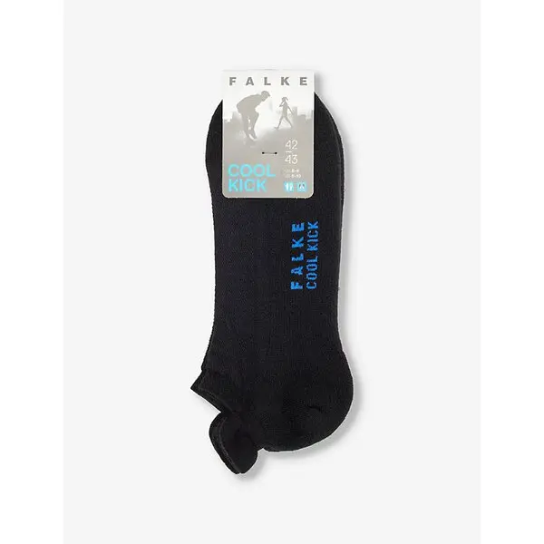 Falke Woven Knitted Ankle Socks - Black