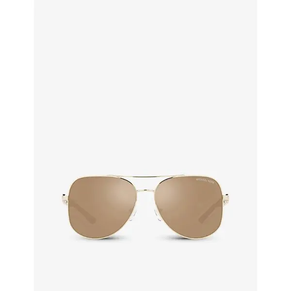 Michael Kors Aviator Sunglasses - Gold
