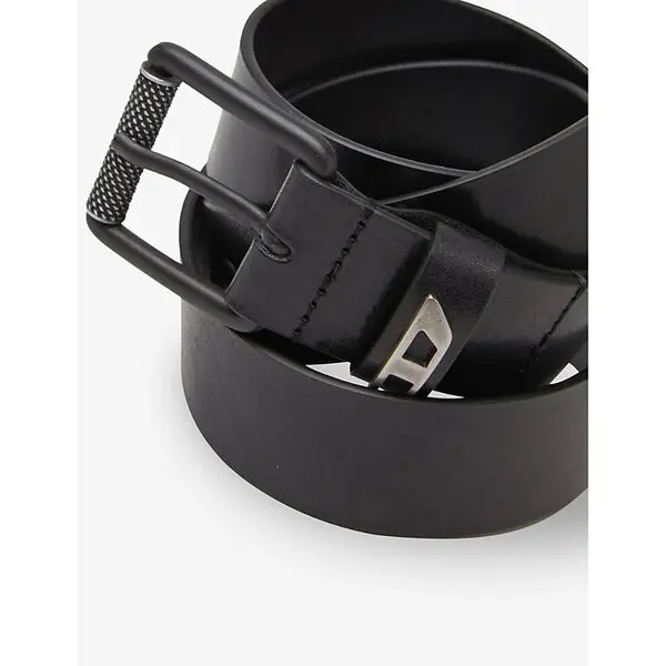 DIESEL® B-dave Ii Monogram Leather Belt