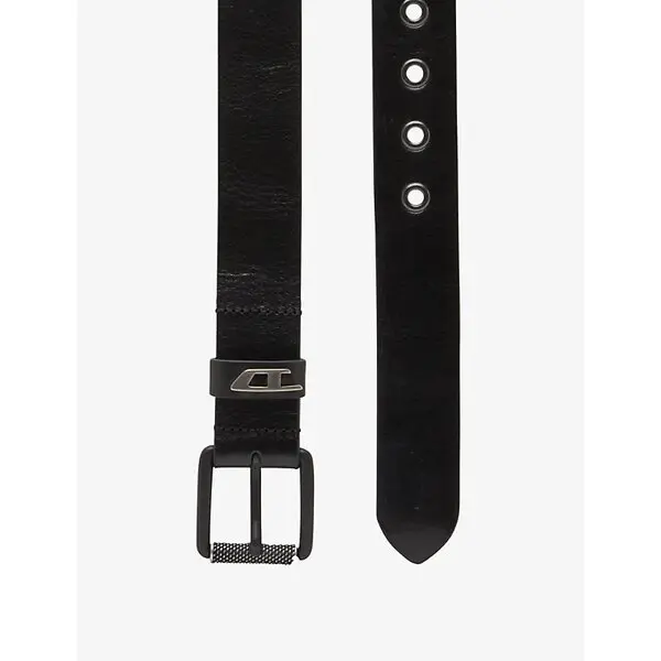 DIESEL® B-dave Ii Monogram Leather Belt